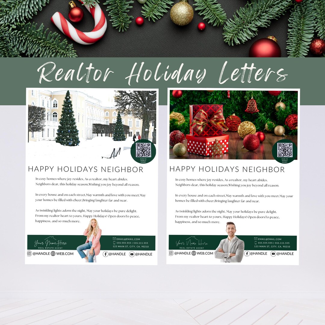 Real Estate Flyers Holiday Letters Flyer Newsletter Christmas ...