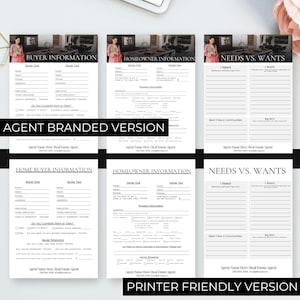 Real Estate Client Intake Form Template: Buyer & Seller Questionnaire ...