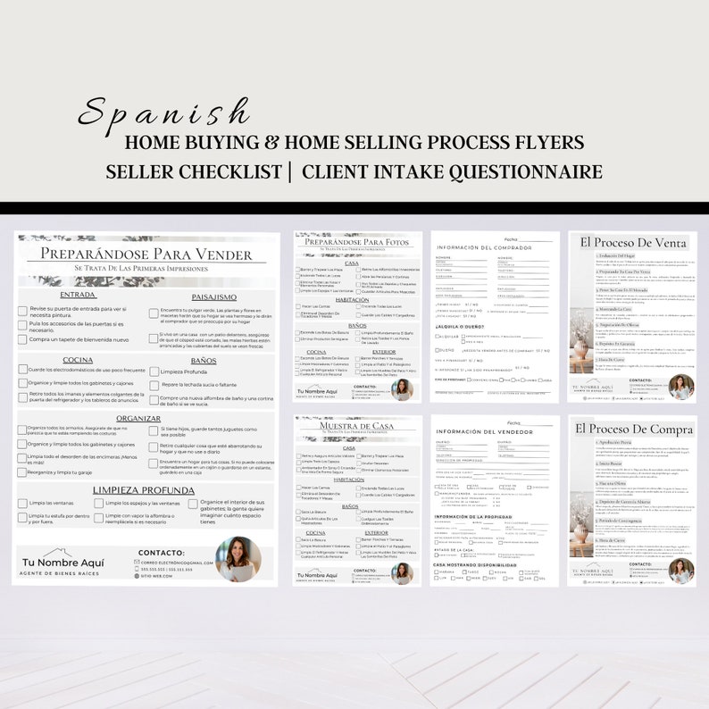Spanish Real Estate Template Bundle: Buyer & Seller Guides (canva) - Etsy