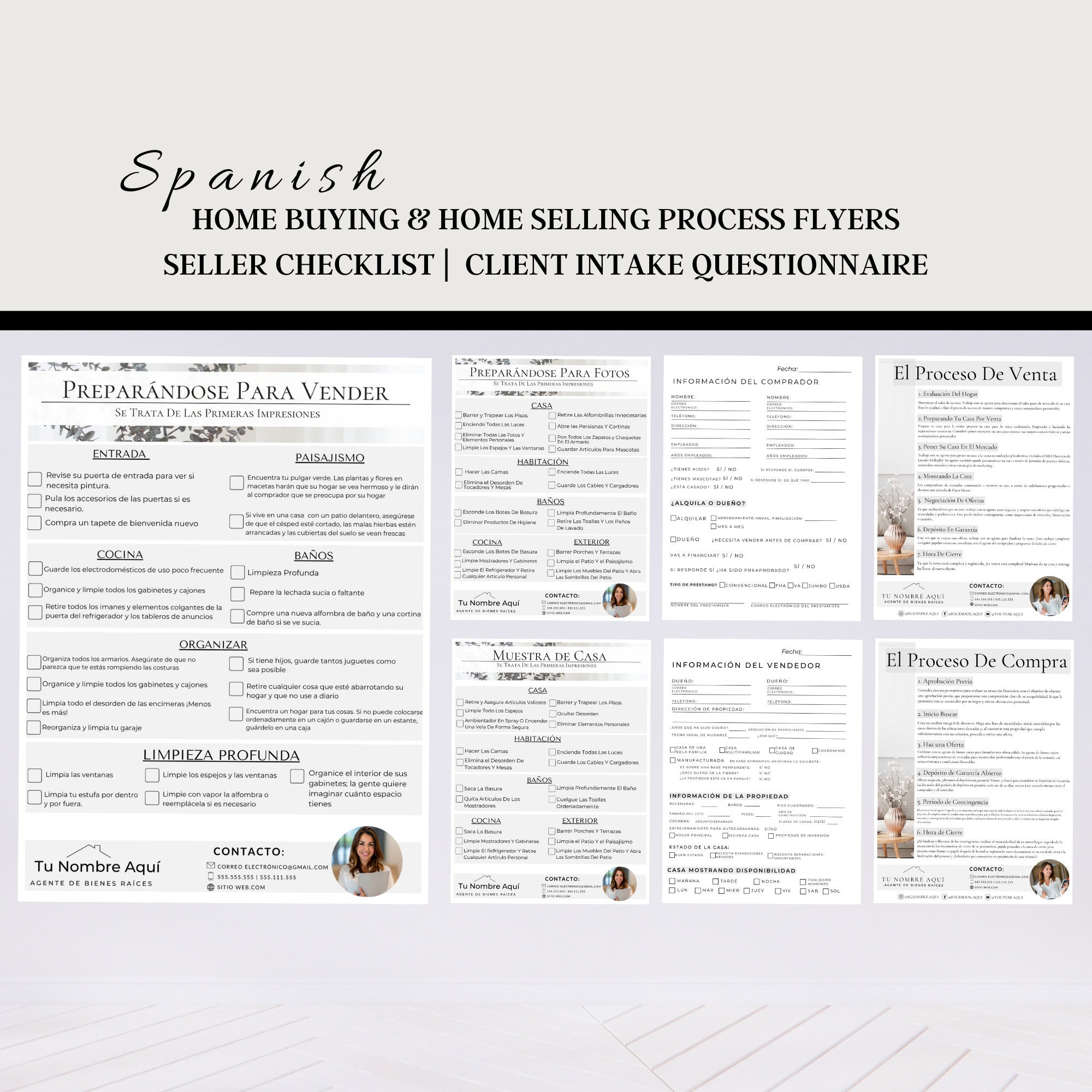 Spanish Real Estate Template Bundle: Buyer & Seller Guides (canva) - Etsy