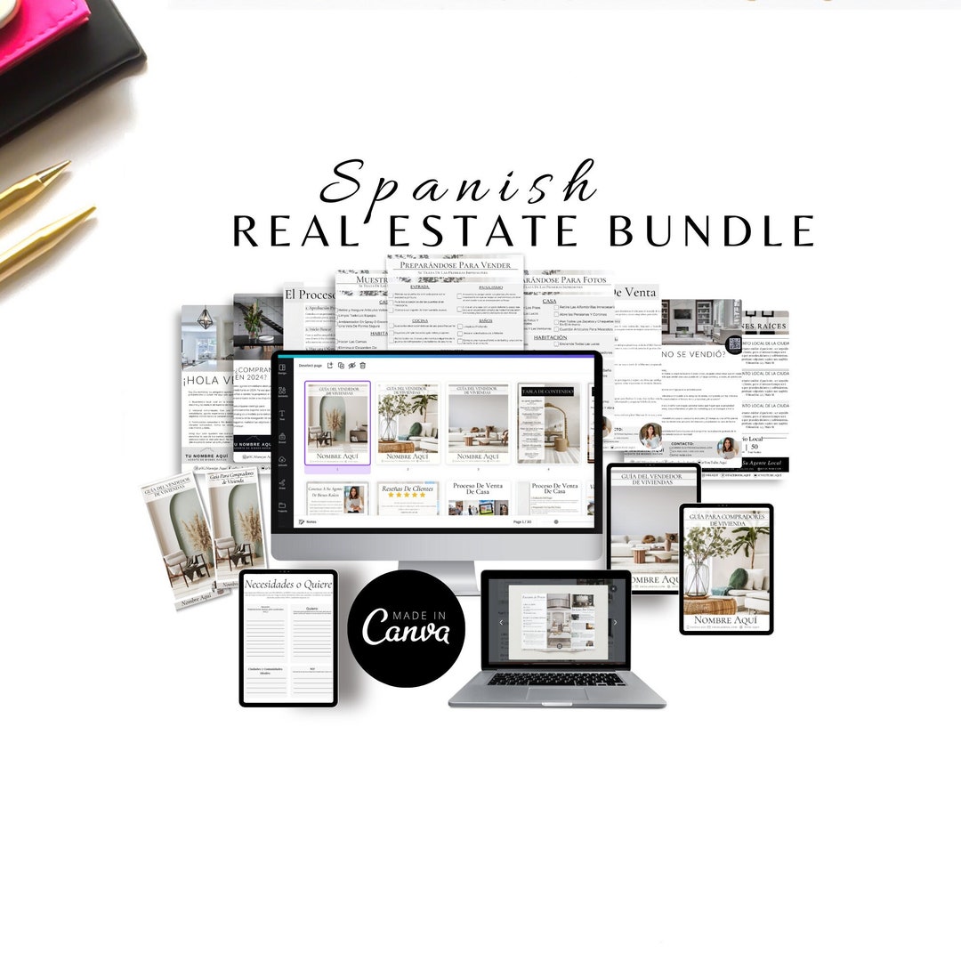 Spanish Real Estate Template Bundle, Buyer Presentation, Listing ...