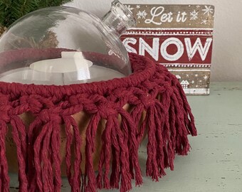 BUNDLE // Blush Aria Macrame Diffuser Cover & Remote Coaster | Etsy