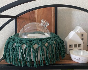 BUNDLE // Blush Aria Macrame Diffuser Cover & Remote Coaster | Etsy