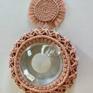 BUNDLE // Blush Aria Macrame Diffuser Cover & Remote Coaster - Etsy