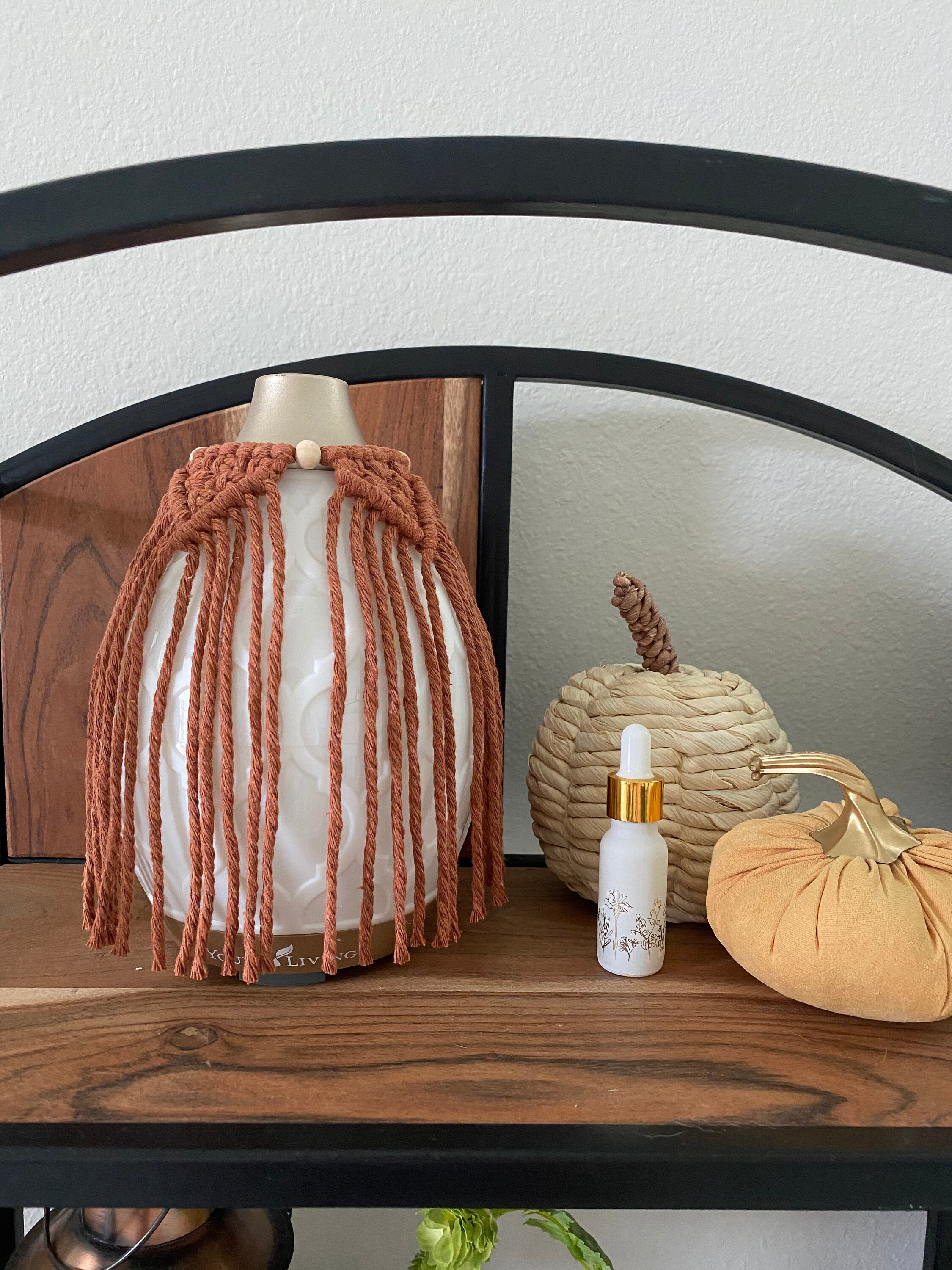 Macrame Diffuser Cover // Rust Garland - Etsy