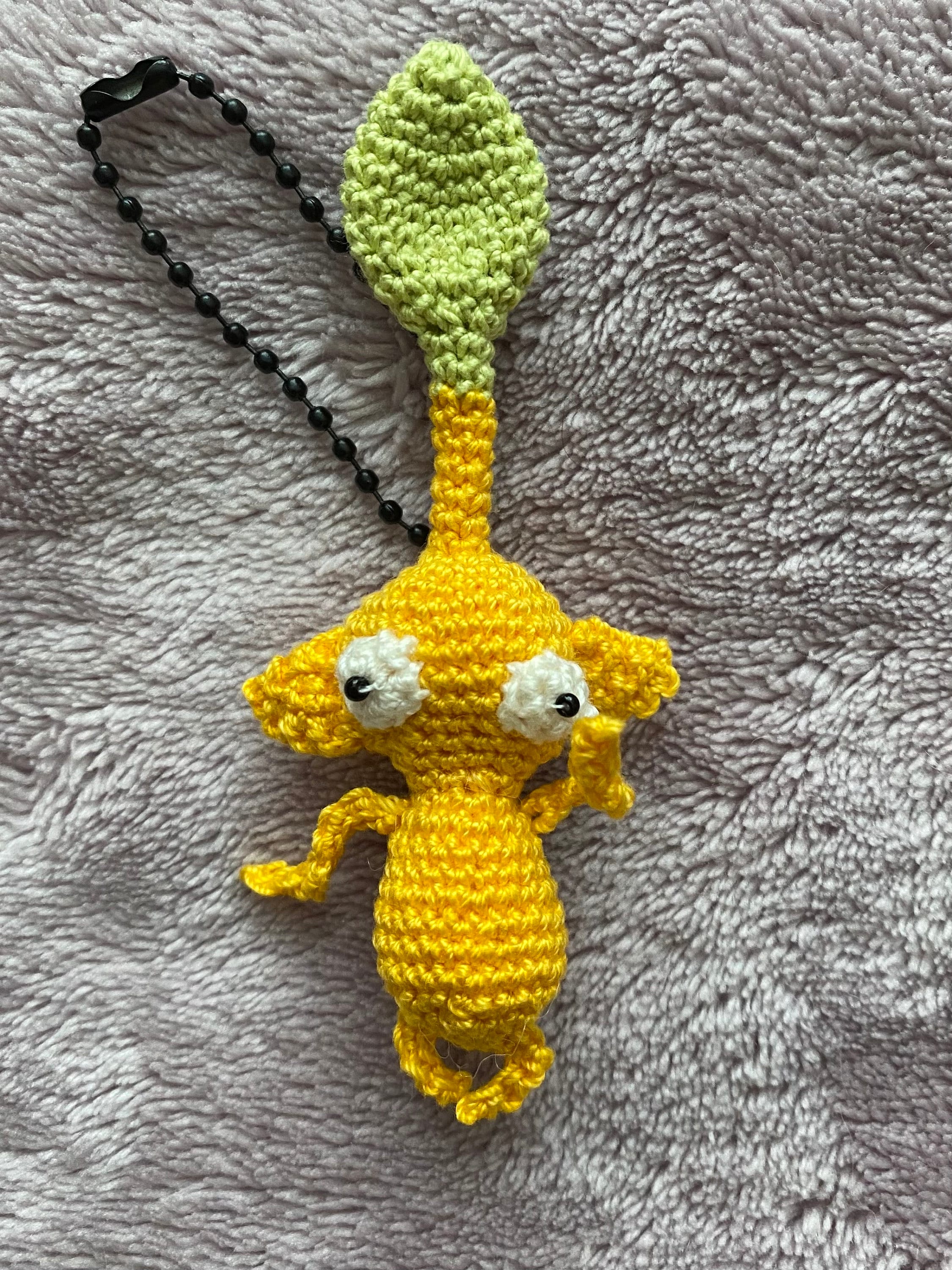 Amigurumi Yellow Pikmin Keychain/bag Charm - Etsy
