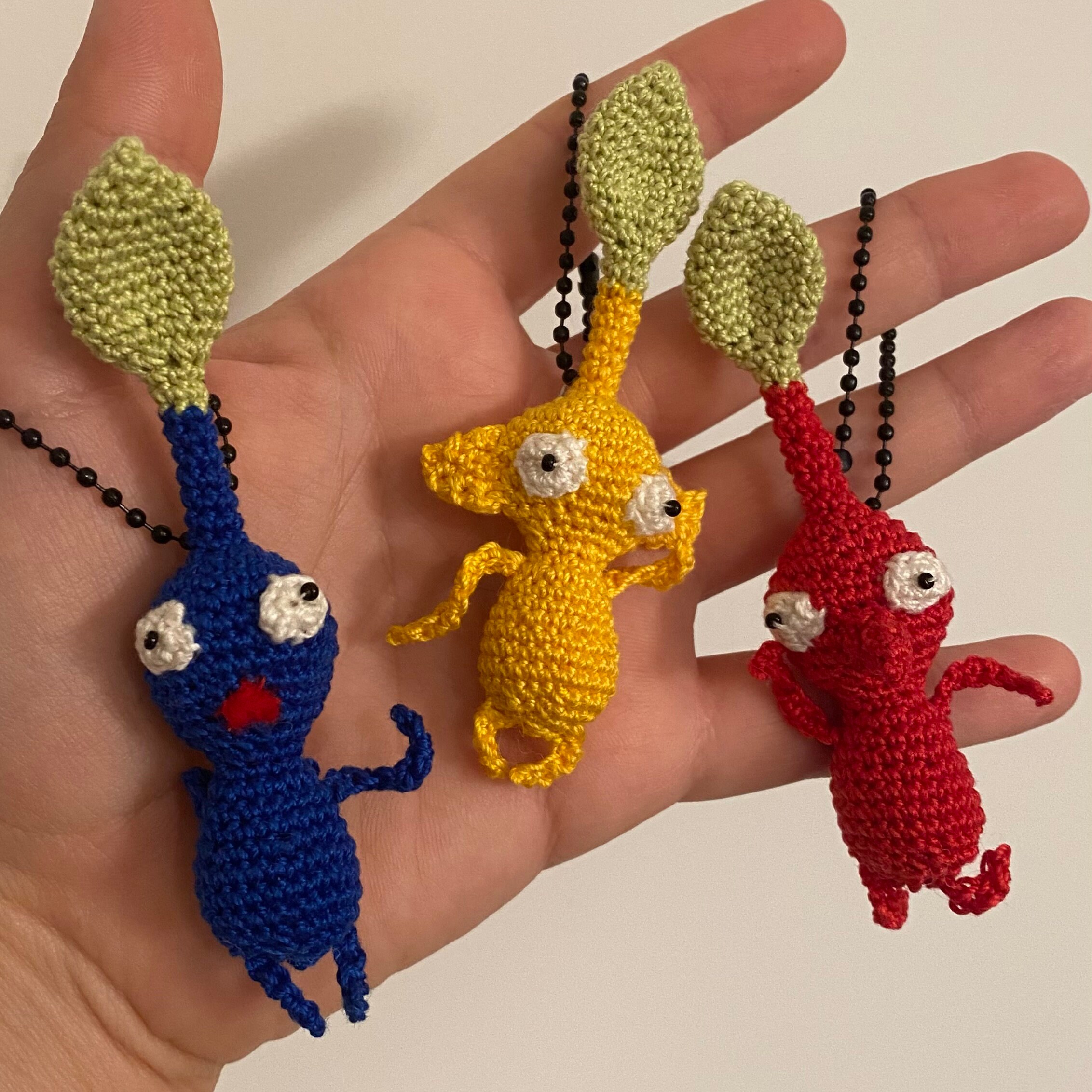 Amigurumi Yellow Pikmin Keychain/bag Charm - Etsy