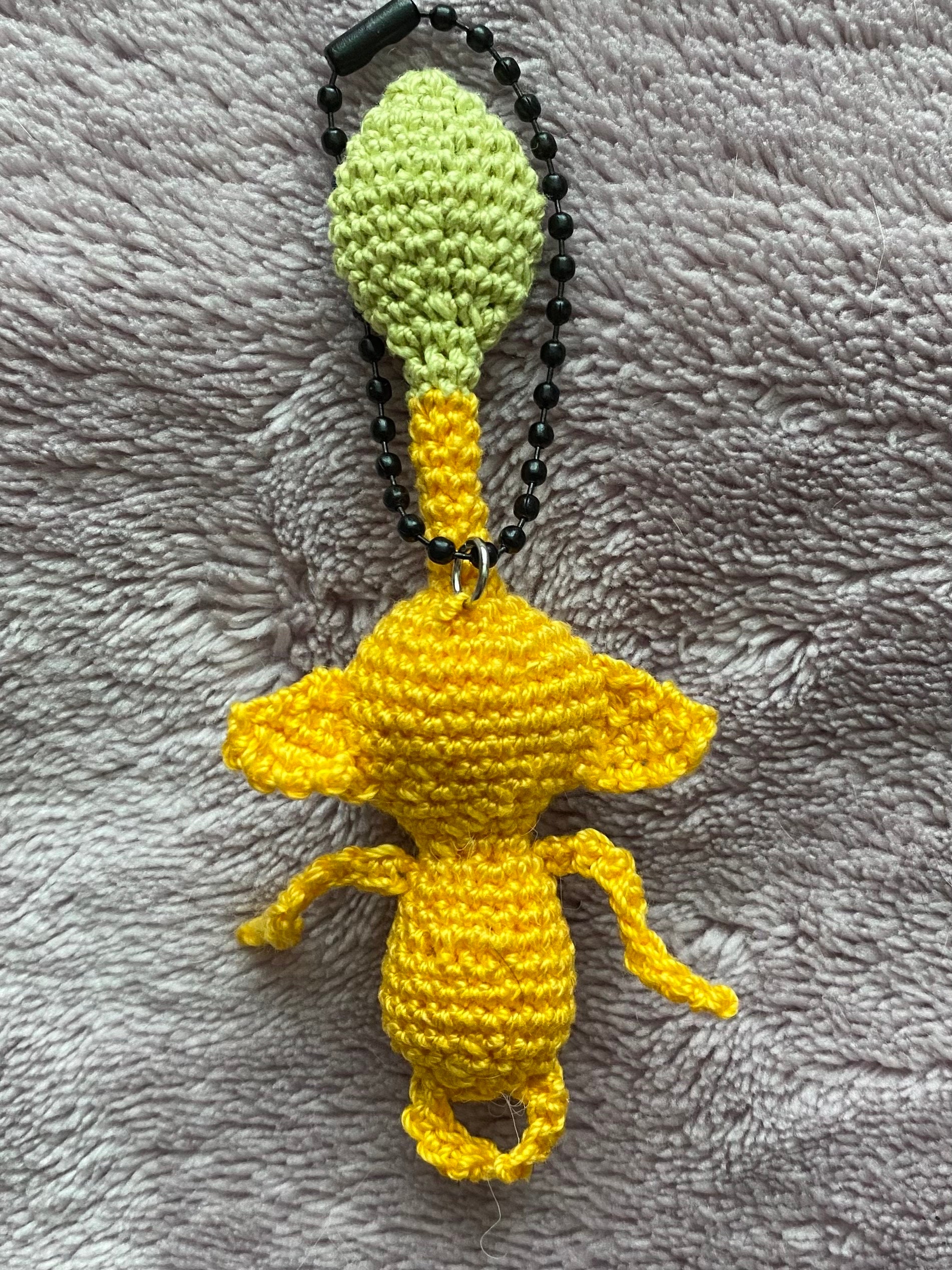 Amigurumi Yellow Pikmin Keychain/bag Charm - Etsy