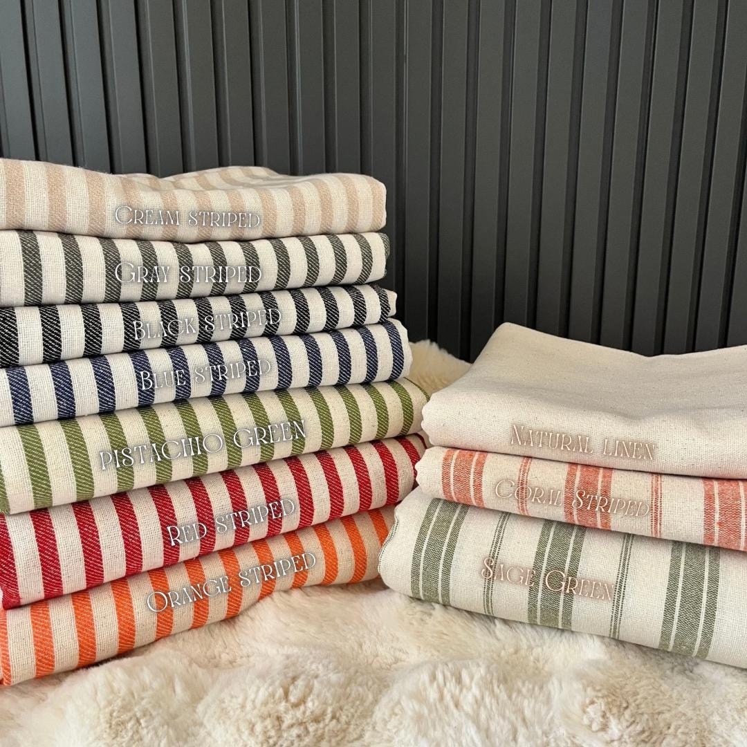 Soft Washed Flax Fabric by Yard or Meter, Medium Weight Linen Fabric ...