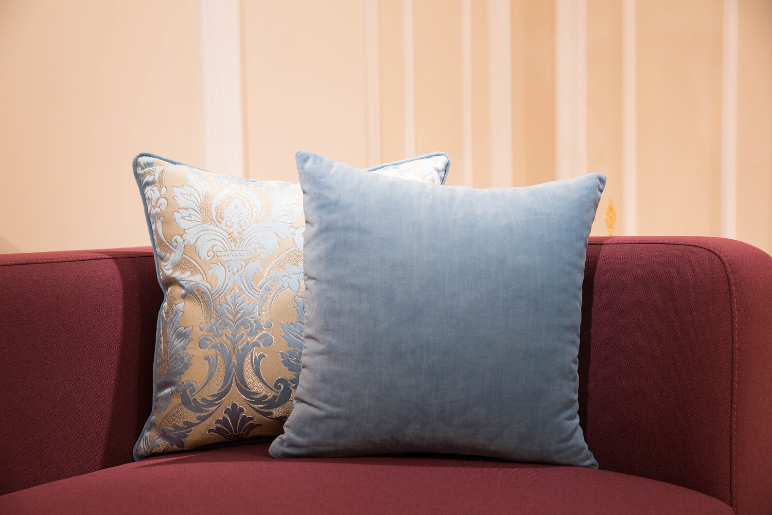 Blauer Samt Kissenbezug Samt Lumbar Kissenbezug Hellblau - Etsy.de