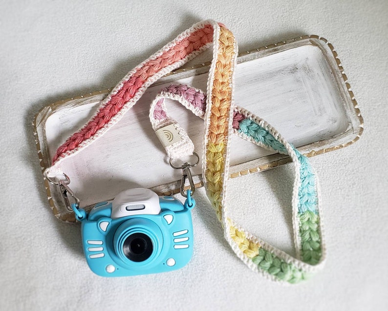Crochet Camera Strap Pattern: Cotton Yarn Lanyard (PDF Pattern) - Etsy