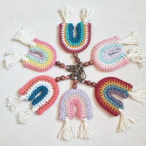 Rainbow Keychain Crochet Pattern, PDF Download Pattern for Keychain ...