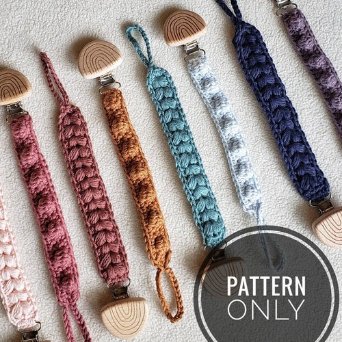 Crochet Pacifier Holder Pattern Crochet Pattern for Pacifier - Etsy