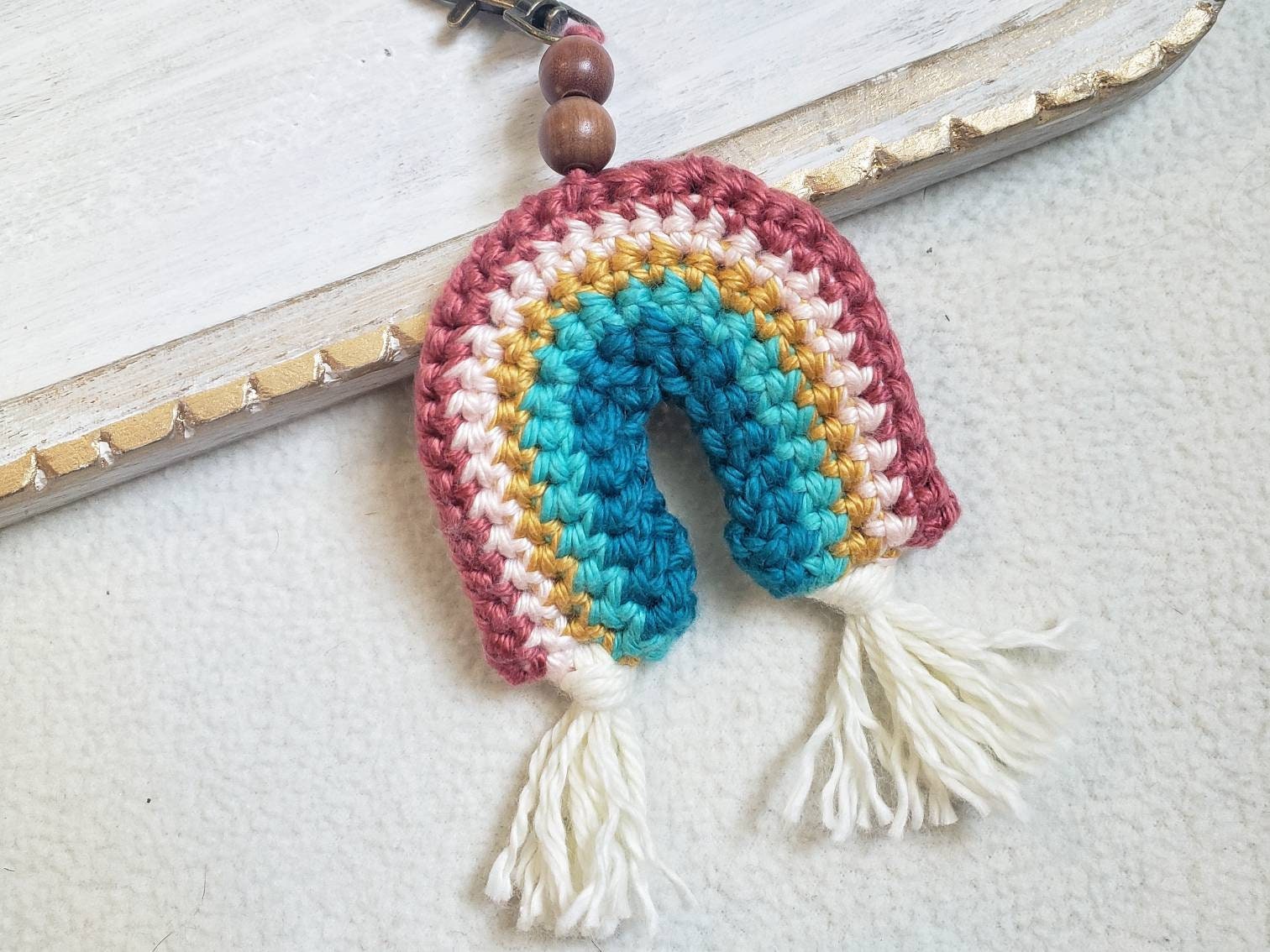 Rainbow Keychain Crochet Pattern, PDF Download Pattern for Keychain ...