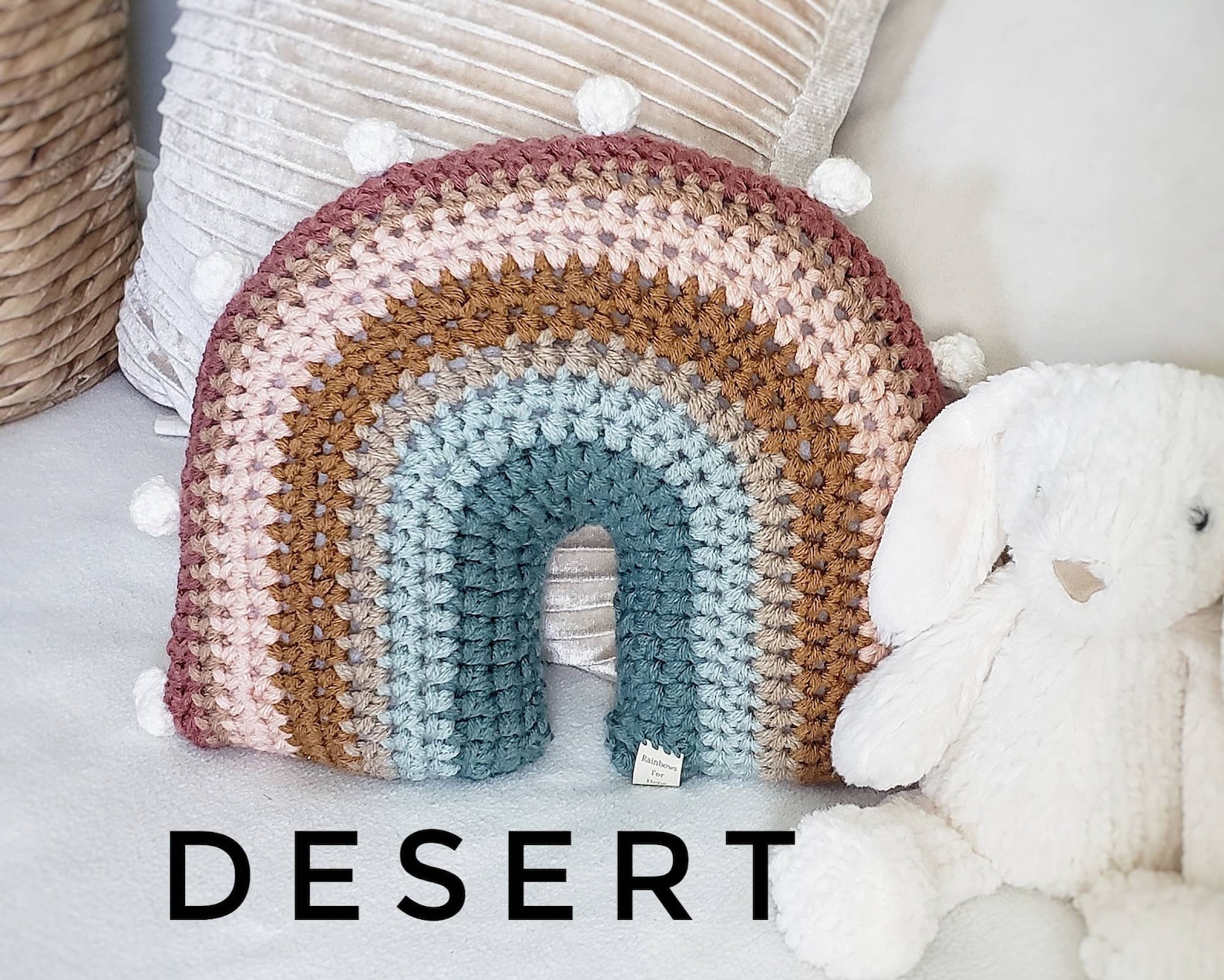 Rainbow Pillow Rainbow Shaped Throw Cushion Boho Nursery - Etsy
