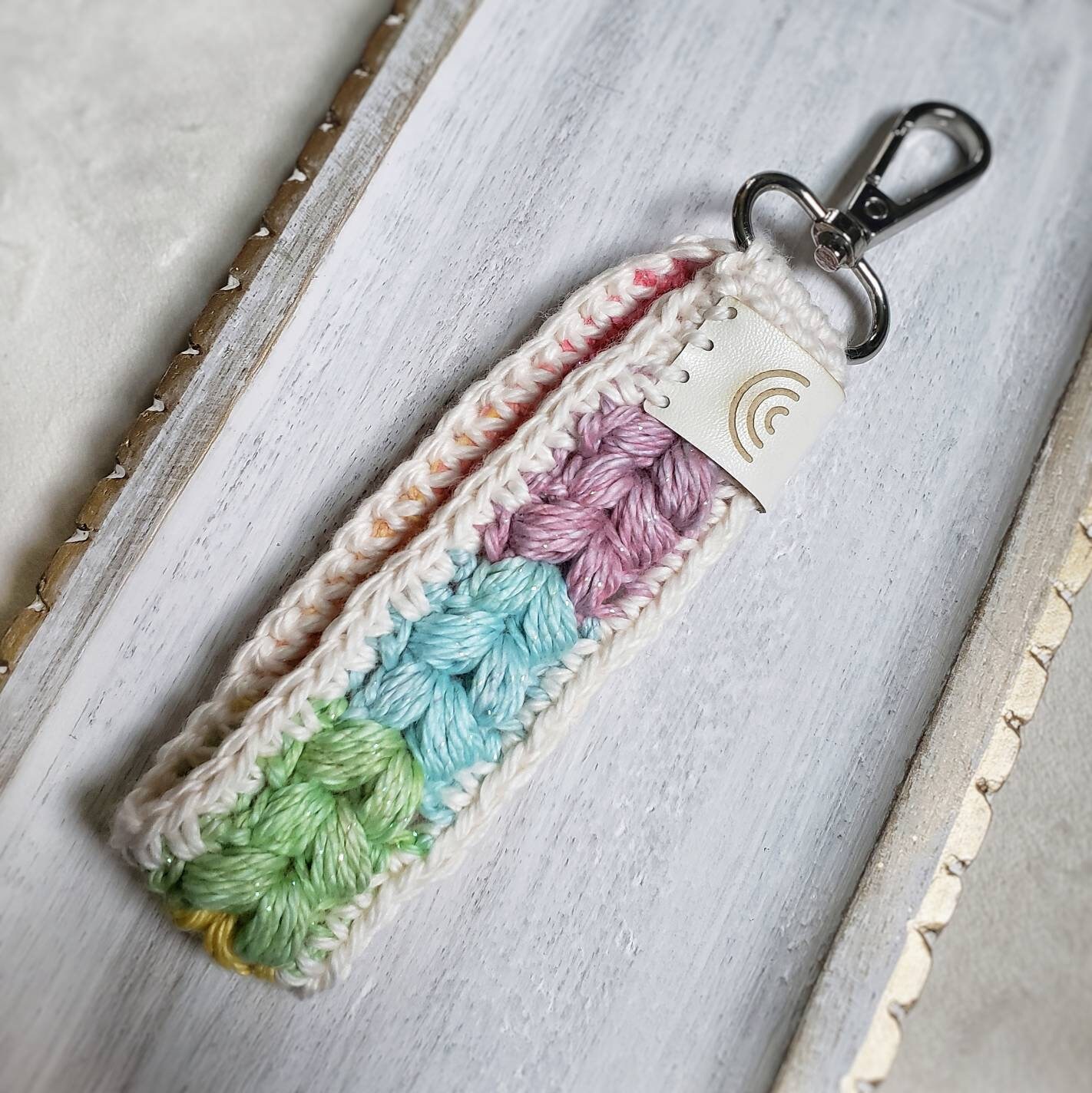 Crochet Wristlet Pattern Pattern for a Crochet Keychain - Etsy