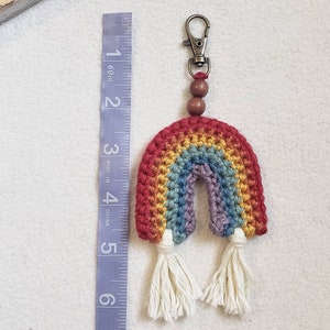 Rainbow Keychain Crochet Pattern, PDF Download Pattern for Keychain ...