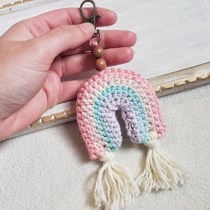 Rainbow Keychain Crochet Pattern, PDF Download Pattern for Keychain ...