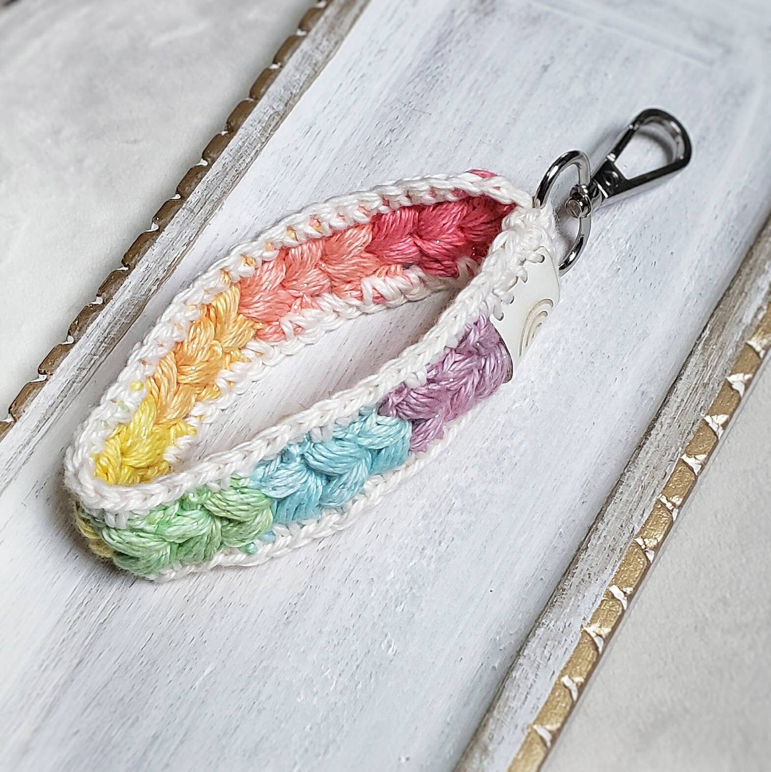 Crochet Wristlet Pattern Pattern for a Crochet Keychain - Etsy