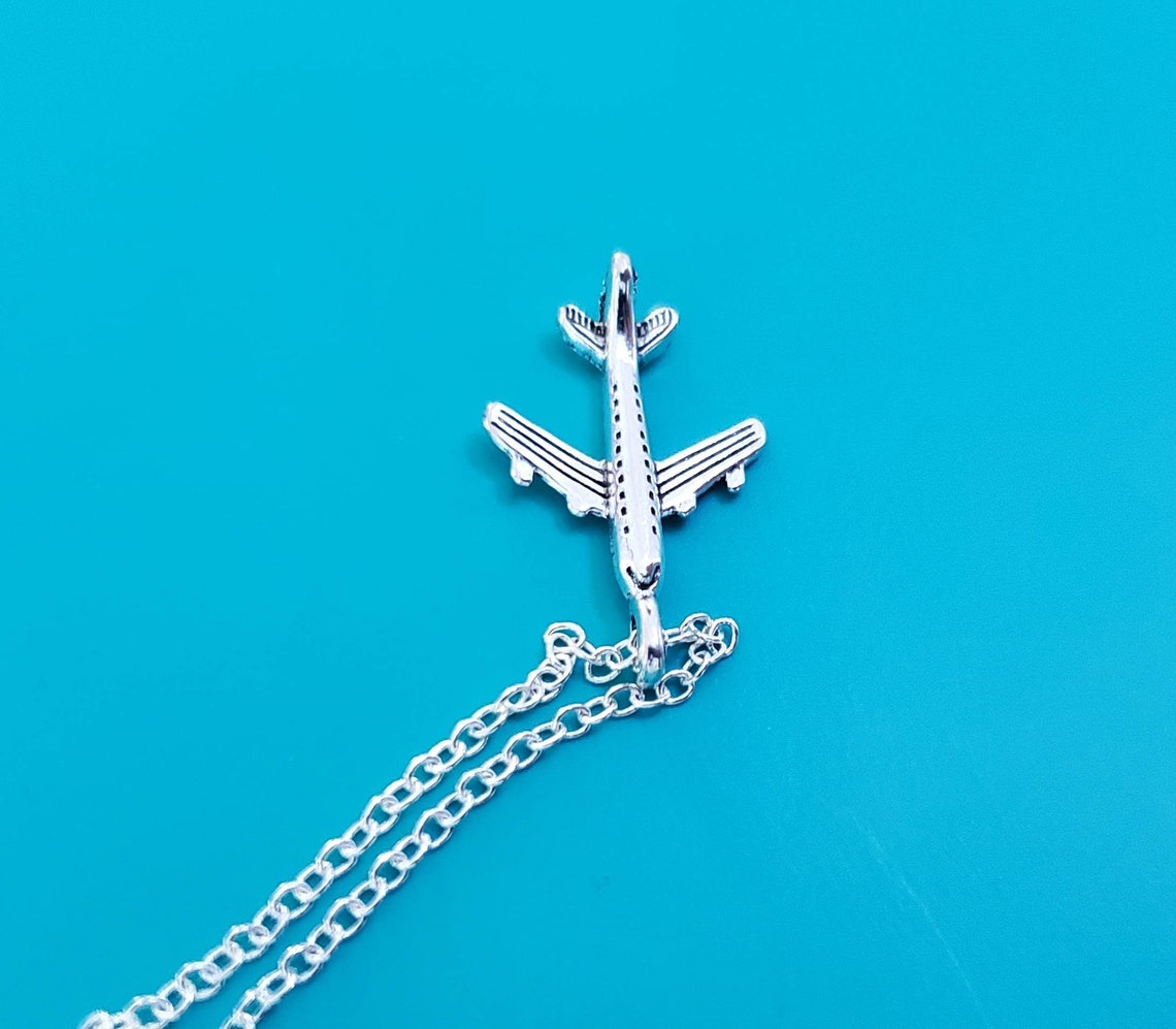 Collar de avión Avión Joyas de aviación Avión Collar de - Etsy España