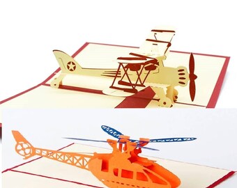 3d Helicopter Card - Etsy
