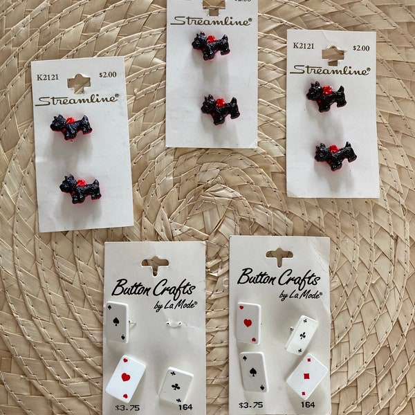 Playing Card Buttons - Etsy