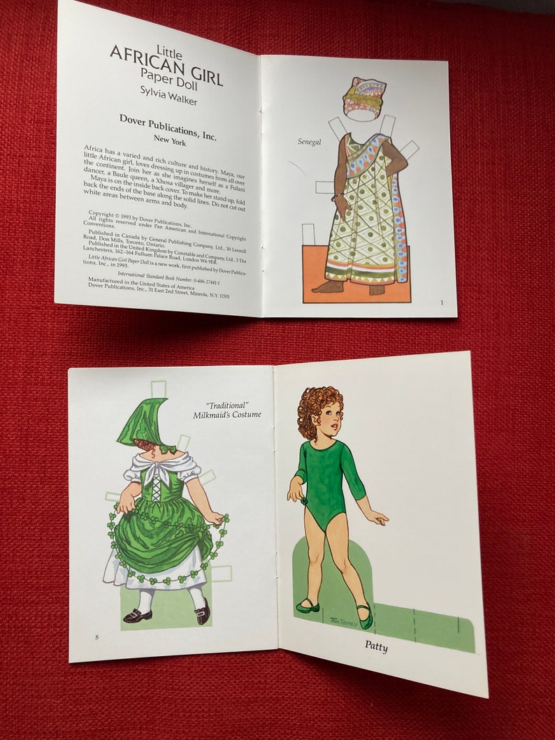 Vintage Dover Paper Doll Small Booklets From the 1990's Illustrated by ...