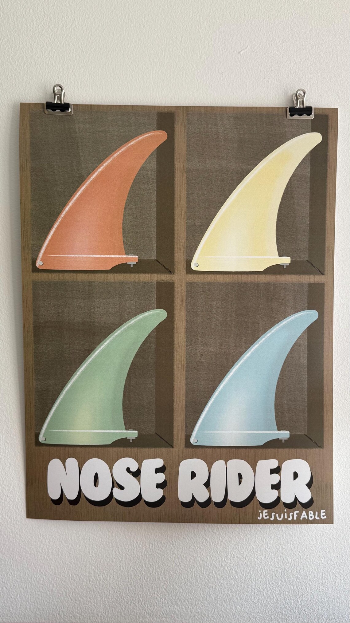 Surf Poster // SINGLE FINS (dark) // NOSERIDER - Etsy