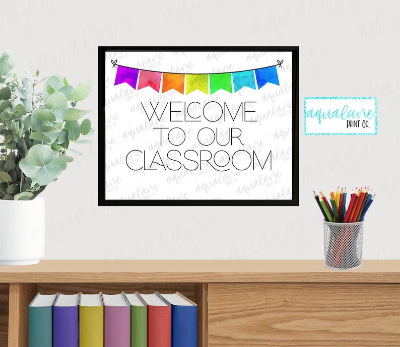 Classroom Welcome Sign Printable, Instant Download Teacher Sign - Etsy