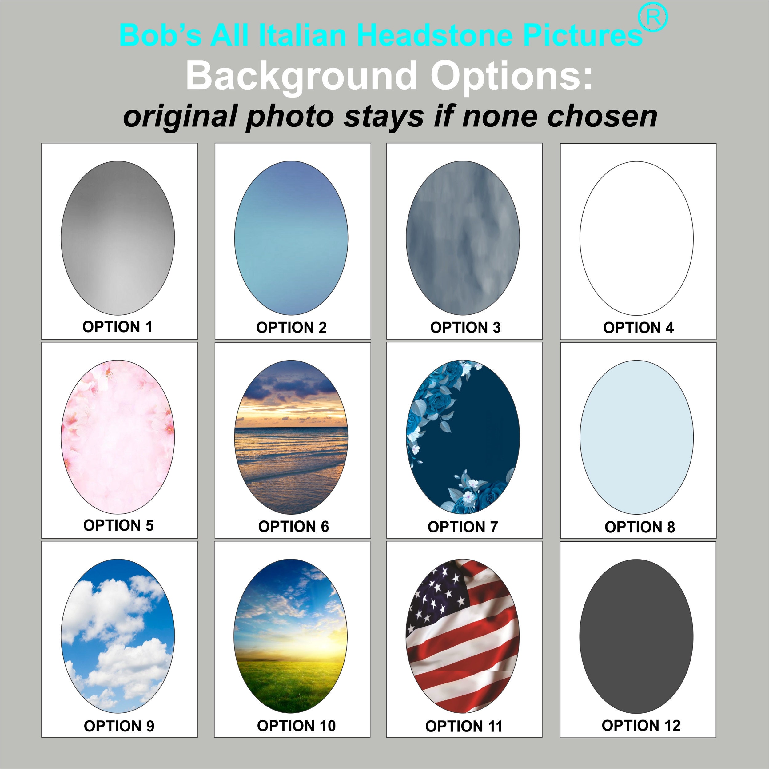 Custom Oval Memorial Photo Tile – Weatherproof Headstone Plaque (3x4 ...