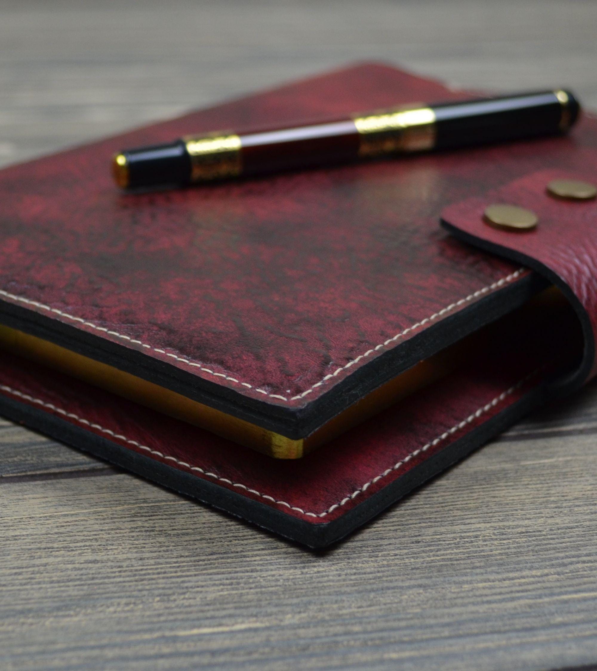 Personalize 2025 Leather Planner Cover, Discbound Wrap Planner Cover ...