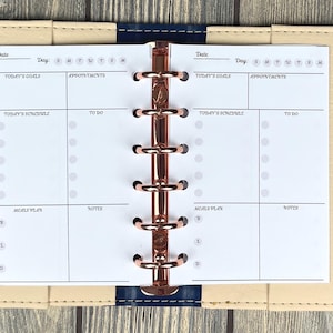 A7 Daily Planner Inserts - Undated, Double-sided, Pocked PM Small Size ...