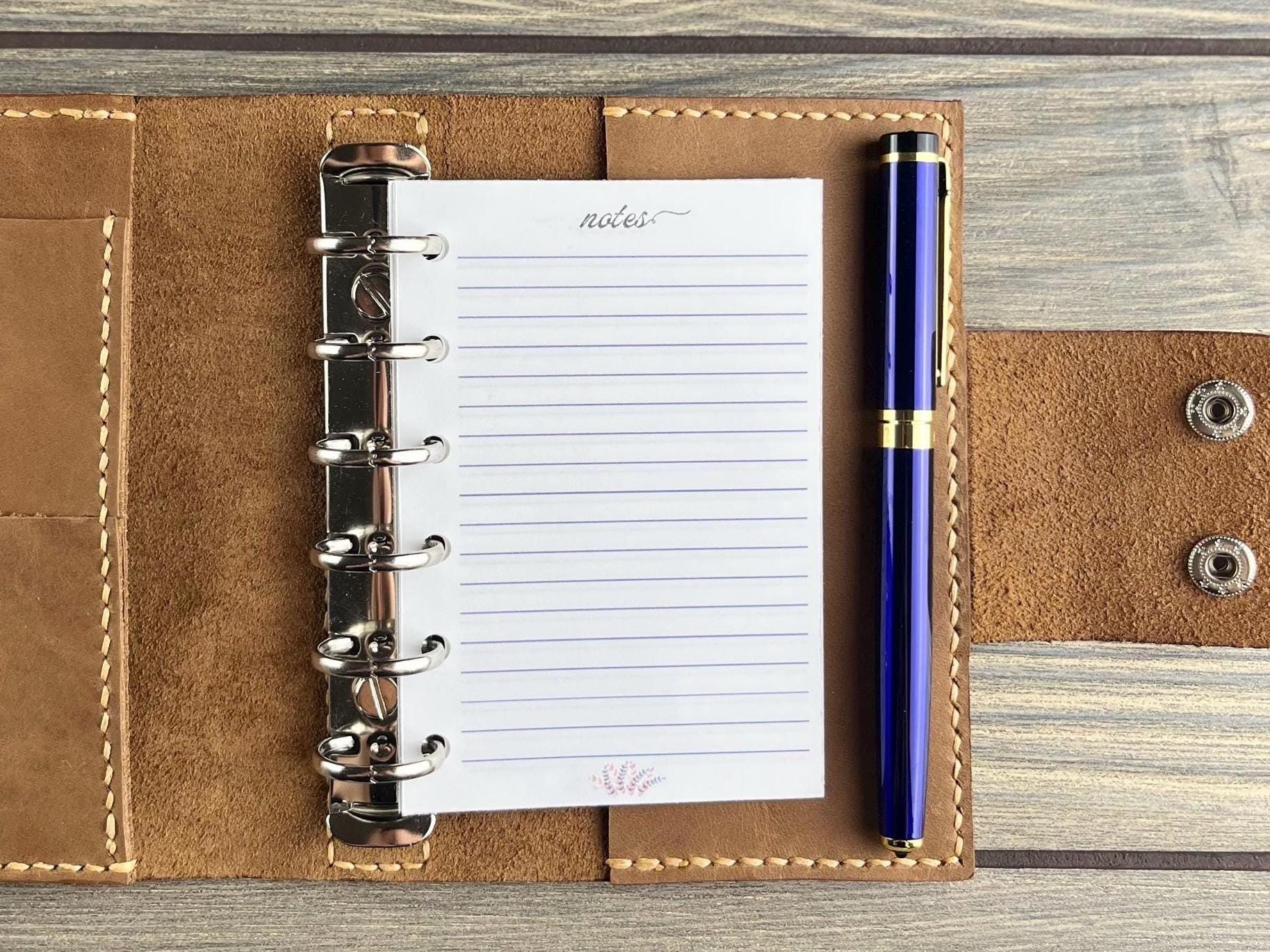 A7 Daily Planner Inserts - Undated, Double-sided, Pocked PM Small Size ...