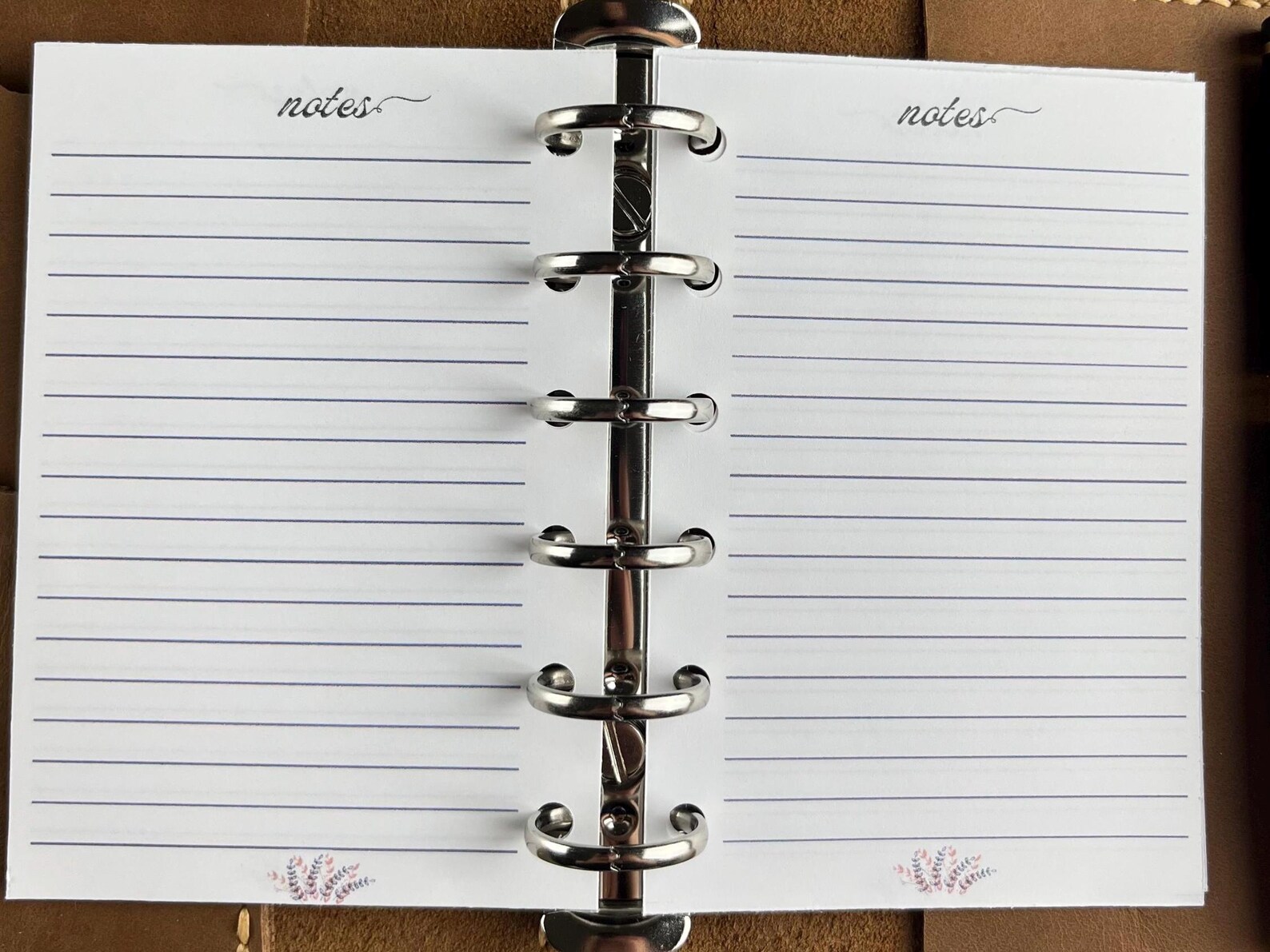 A7 Daily Planner Inserts - Undated, Double-sided, Pocked PM Small Size ...