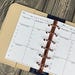 A7 Daily Planner Inserts - Undated, Double-sided, Pocked PM Small Size ...