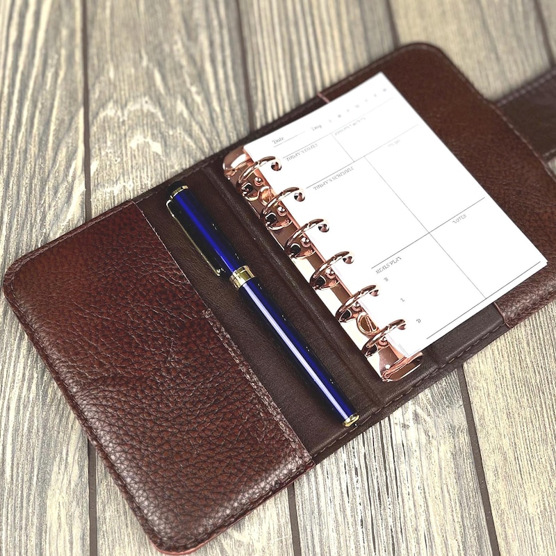 Leather Planner - Etsy