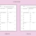 A7 Daily Planner Inserts - Undated, Double-sided, Pocked PM Small Size ...