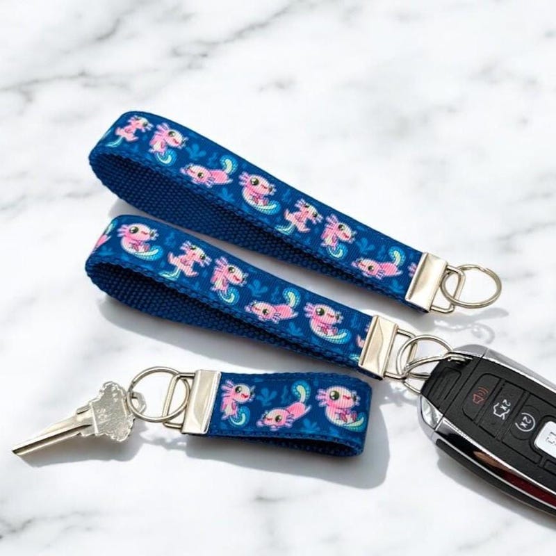 Axolotl Keychain - Etsy