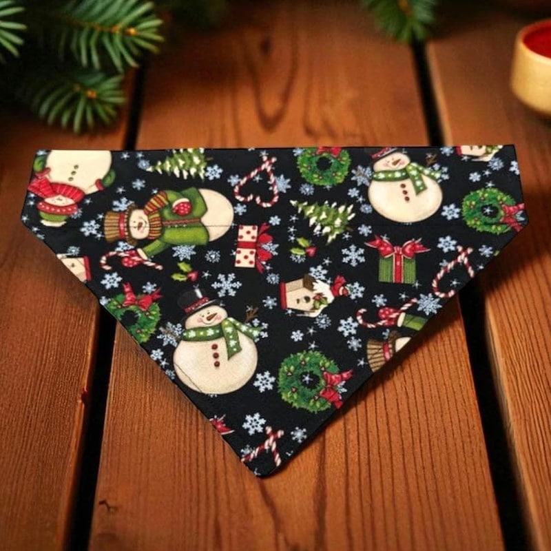 Small Snowman Dog Bandana - Etsy