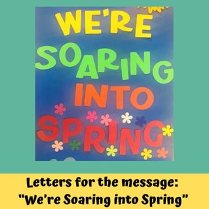 Teachers School Classroom Door Decoration/we’re Soaring Into Spring ...