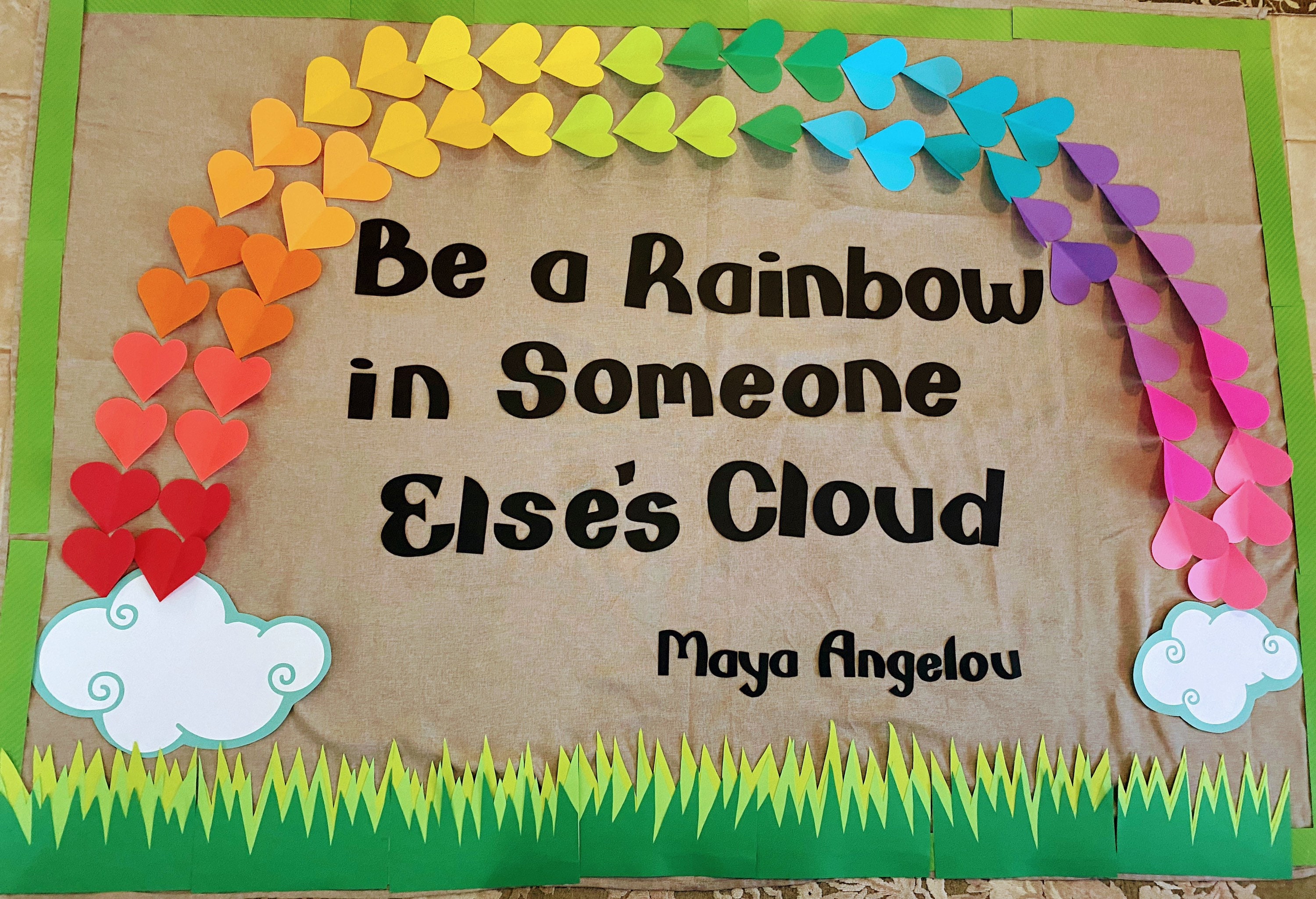 Teacher School Bulletin Board for Classroom Decor/be a Rainbow/cutouts ...