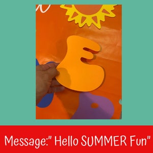 Teachers School Class Door Decoration/hello SUMMER Fun/cardstock ...