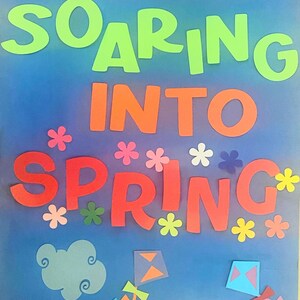 Teachers School Classroom Door Decoration/we’re Soaring Into Spring ...