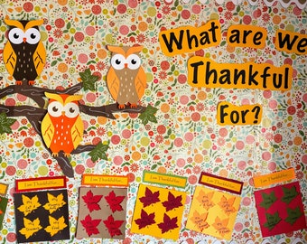 Teacher School Bulletin Board for Thanksgiving /classroom | Etsy