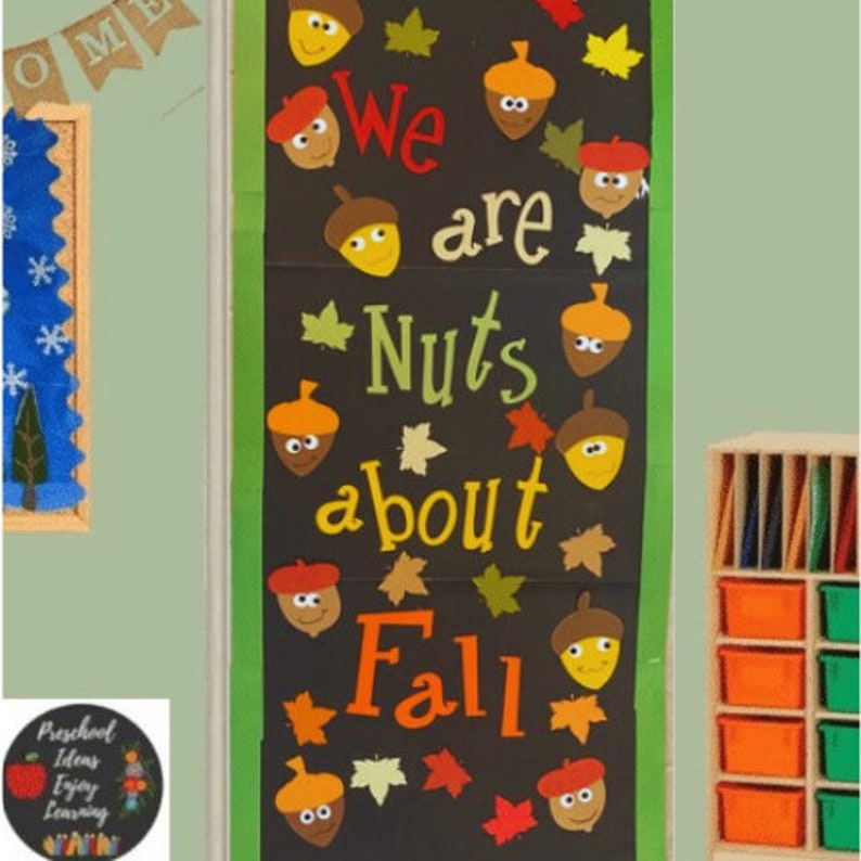 Teachers School Classroom Door Decoration/we Are Nuts About Fall ...
