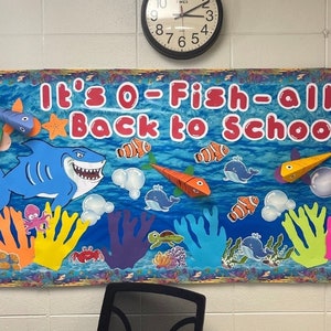 Teachers School Bulletin Board BACK TO School/preschool Classroom ...