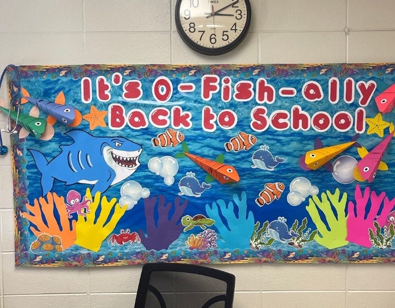 Teachers School Bulletin Board BACK TO School/preschool Classroom ...