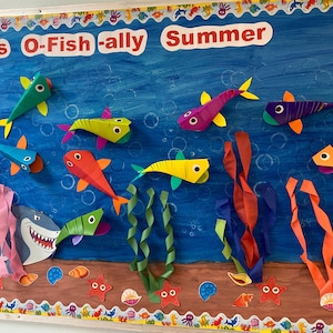 Teachers School Bulletin Board for Preschool Classroom/it’s O-fish-ally ...