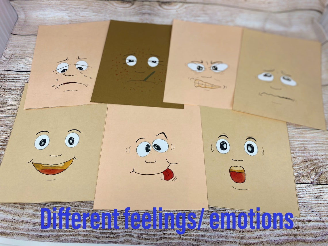 My Feelings/emotions/magnetic Story Board/preschool/circle Time ...