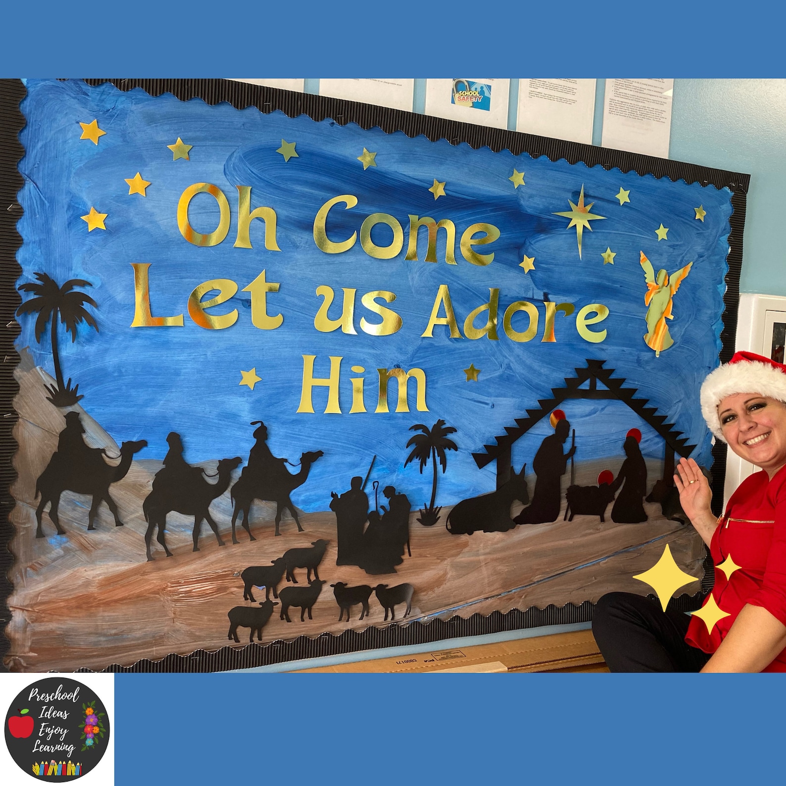 Teachers School Bulletin Board for School Classrooms/nativity/christmas ...